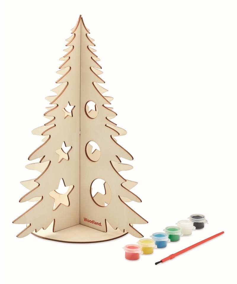 Tree and paint Vánoční stromek k vybarvení, reklamní potisk i bez ...